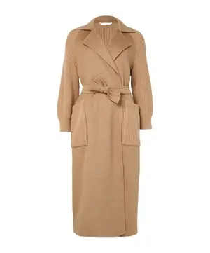 Max Mara Berard Long Coat - Nude
