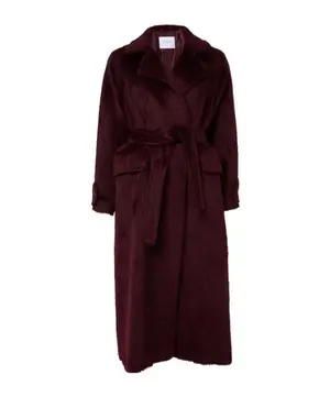 Max Mara Albata Long Coat - Brown