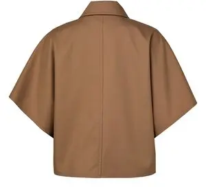 Max Mara Single-breasted Cape - Brown