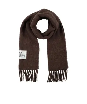 Marni Solid-color Wool Scarf - Dark Brown