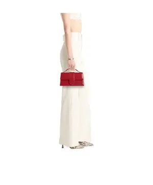 Jacquemus Medium Smooth Leather Bag - Red