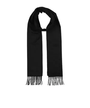 Max Mara Solid-color Cashmere Scarf - Black
