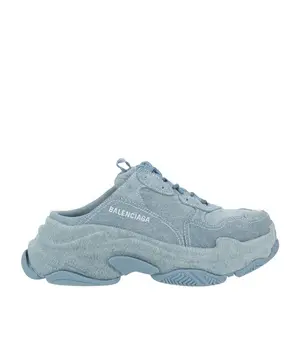 Balenciaga Solid Color Sneakers - Blue