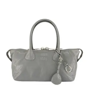 Miu Miu Zippered Shoulder Bag - Gray