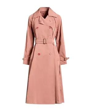 Max Mara Solid Color Trench Coats - Pink