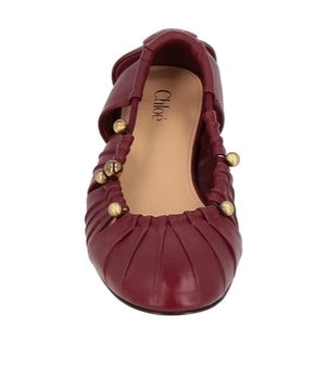 Chloé Hollow Out Round Toe Ballet Flats