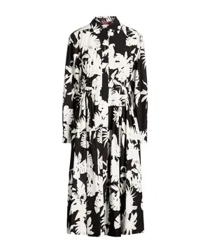 Max Mara Floral Print Shirt Dress