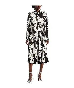 Max Mara Floral Print Shirt Dress