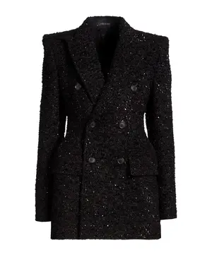 Balenciaga Double-breasted Bouclé Blazer