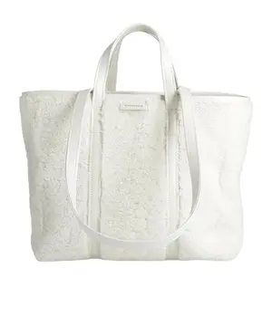 Balenciaga Shearling Tote Bag