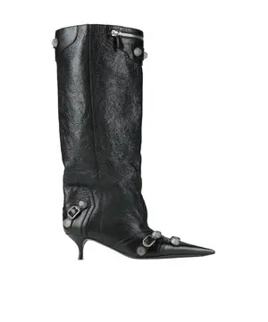 Balenciaga Solid Color Boots - Black
