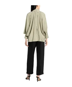 Max Mara Georgette Bow Blouse - Green