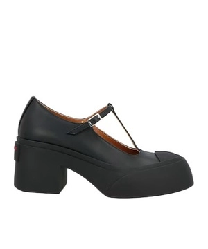 Marni Minimal Round-toe Block Heel Shoes