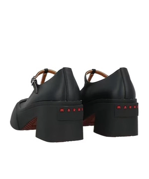 Marni Minimal Round-toe Block Heel Shoes