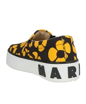 Marni Floral Print Canvas Shoes
