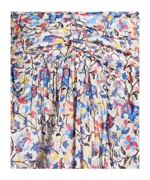 Isabel Marant Étoile Floral Print Three-quarter Sleeve Dress
