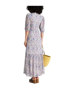 Isabel Marant Étoile Floral Print Three-quarter Sleeve Dress