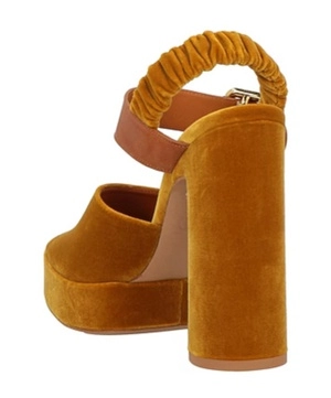 Chloé Velvet High-heel Sandals