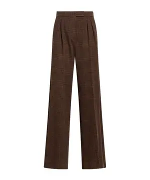 Max Mara Loose Fit Plaid Pants