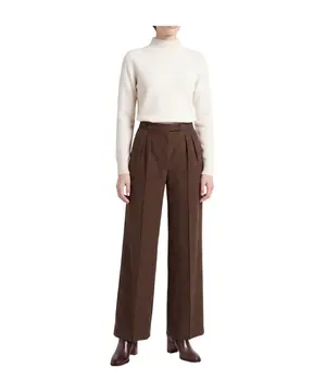 Max Mara Loose Fit Plaid Pants