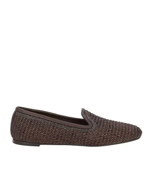 Brunello Cucinelli Round Toe Solid Color Slippers