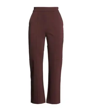 Max Mara Solid Color Flared Trousers - Brown