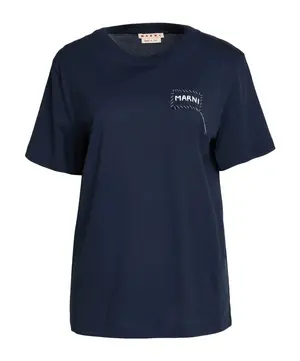 Marni Solid Color Short-sleeve T-shirt - Black
