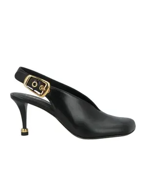 Chloé Square-toe Leather High Heels