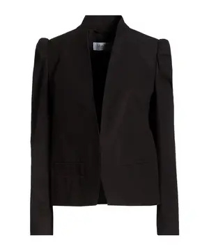 Max Mara Solid Color Jackets - Black