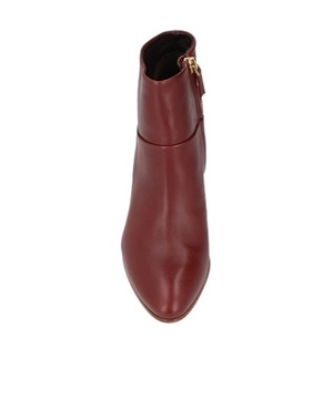 Chloé Genuine Leather Round-toe Ankle Boots