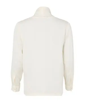 Max Mara Blouse With Pussycat Bow - White