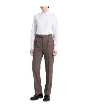 MAISON MARGIELA Geometric Print Straight Leg Trousers