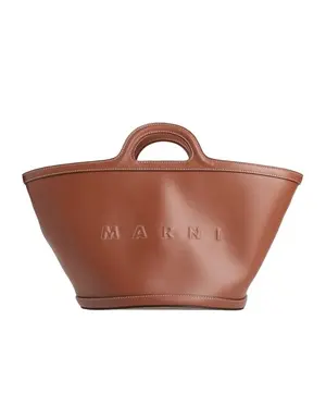 Marni Large Leather Tote Bag