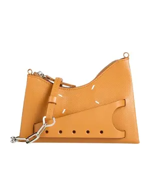 MAISON MARGIELA Mini Chain Underarm Bag - Camel