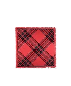 Burberry Striped Scarves - Red