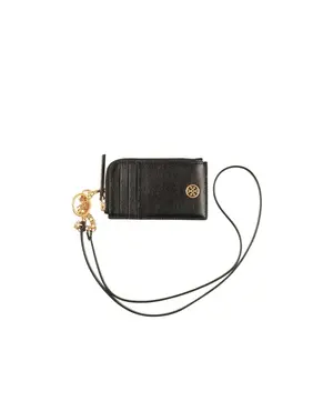 Tory Burch Solid Card Holders - Black
