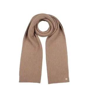 Tory Burch Solid-color Cashmere Scarf - Camel