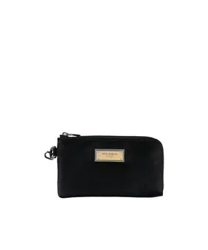 Dolce & Gabbana Solid Color Wallets - Black