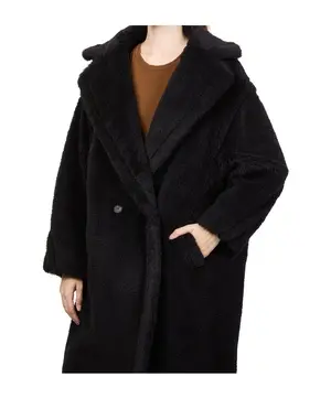 Max Mara Teddy Tedgirl Coat - Black