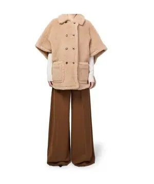 Max Mara Teddy Cape - Nude
