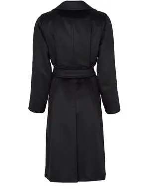 Max Mara Manuela Maxi Belted Coat - Black
