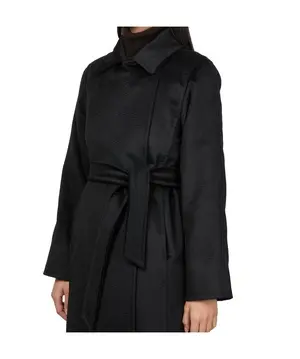Max Mara Manuela Maxi Belted Coat - Black
