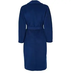 Max Mara Madame Belted Maxi Coat - Blue