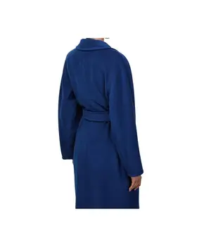 Max Mara Madame Belted Maxi Coat - Blue