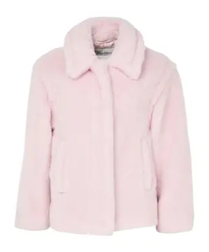 Max Mara Teddy Cropped Coat - Pink