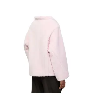 Max Mara Teddy Cropped Coat - Pink