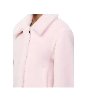 Max Mara Teddy Cropped Coat - Pink