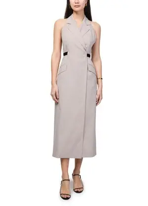 Max Mara Maxi Linen Wrap Dress