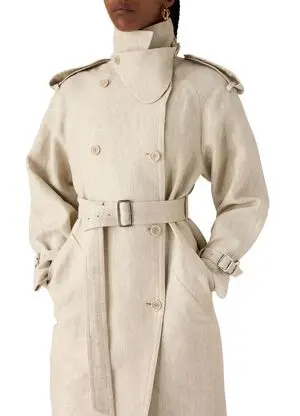 Max Mara Long Belted Trench Coat