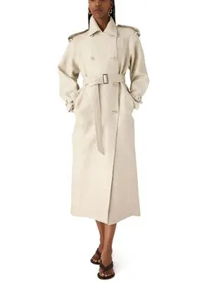 Max Mara Long Belted Trench Coat
